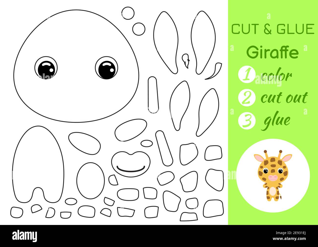 Giraffe and cut out Stock Vector Images - Alamy