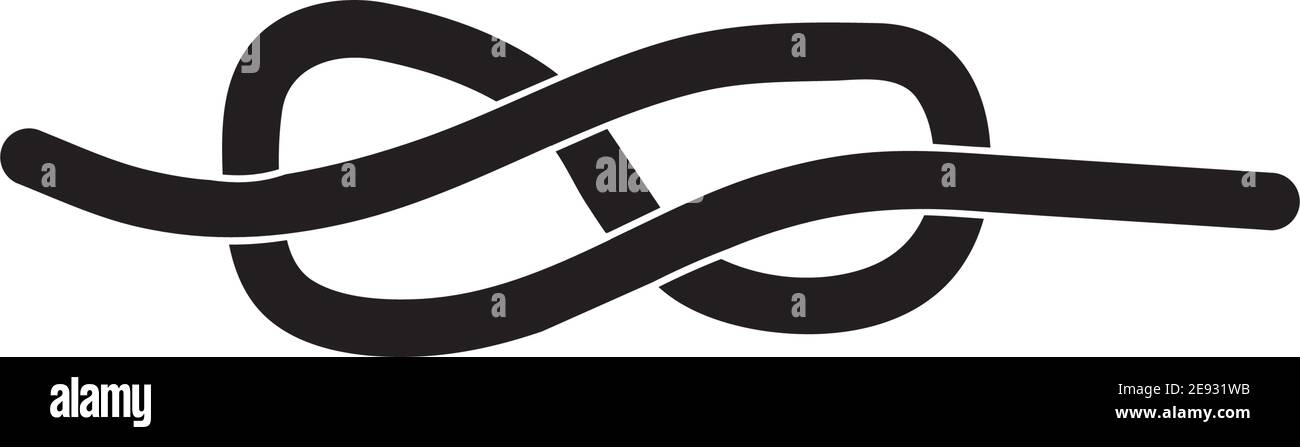 Simple rope icon logo design vector template Stock Vector Image & Art ...