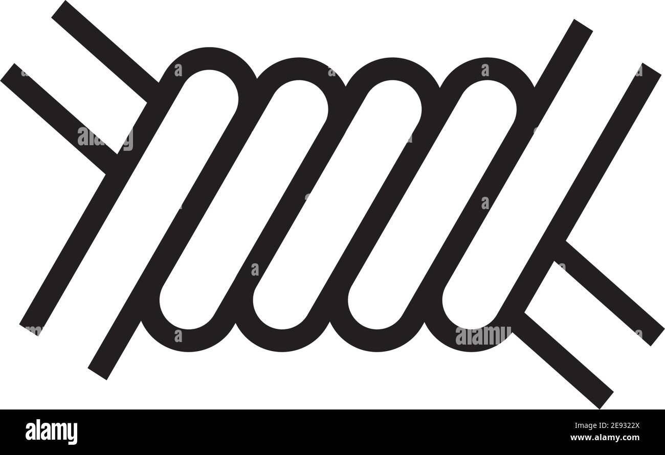 Simple rope icon logo design vector template Stock Vector Image & Art ...