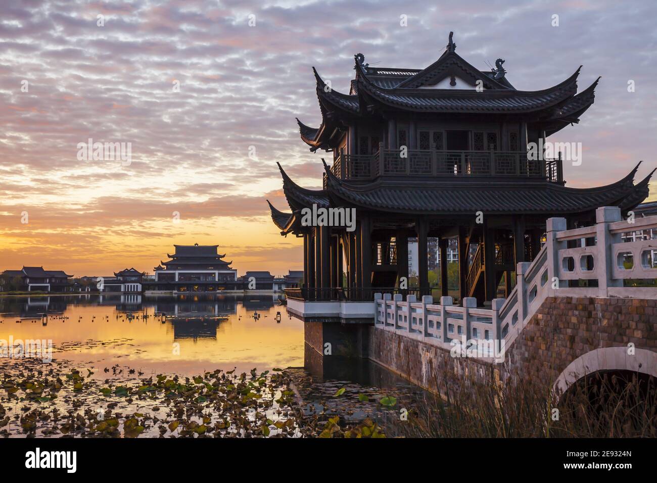 The classical landscape architecture Stock Photo - Alamy