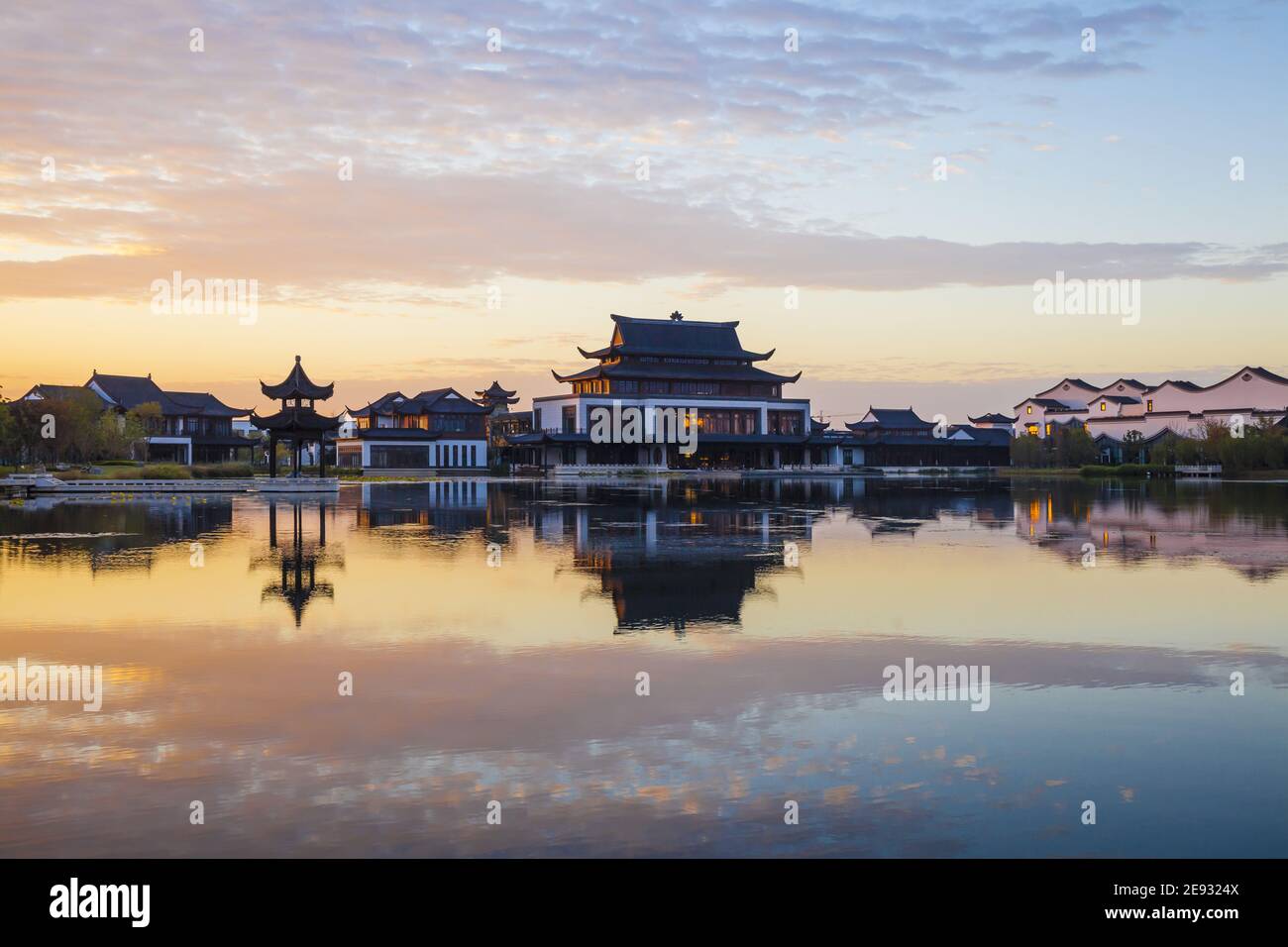 The classical landscape architecture Stock Photo - Alamy