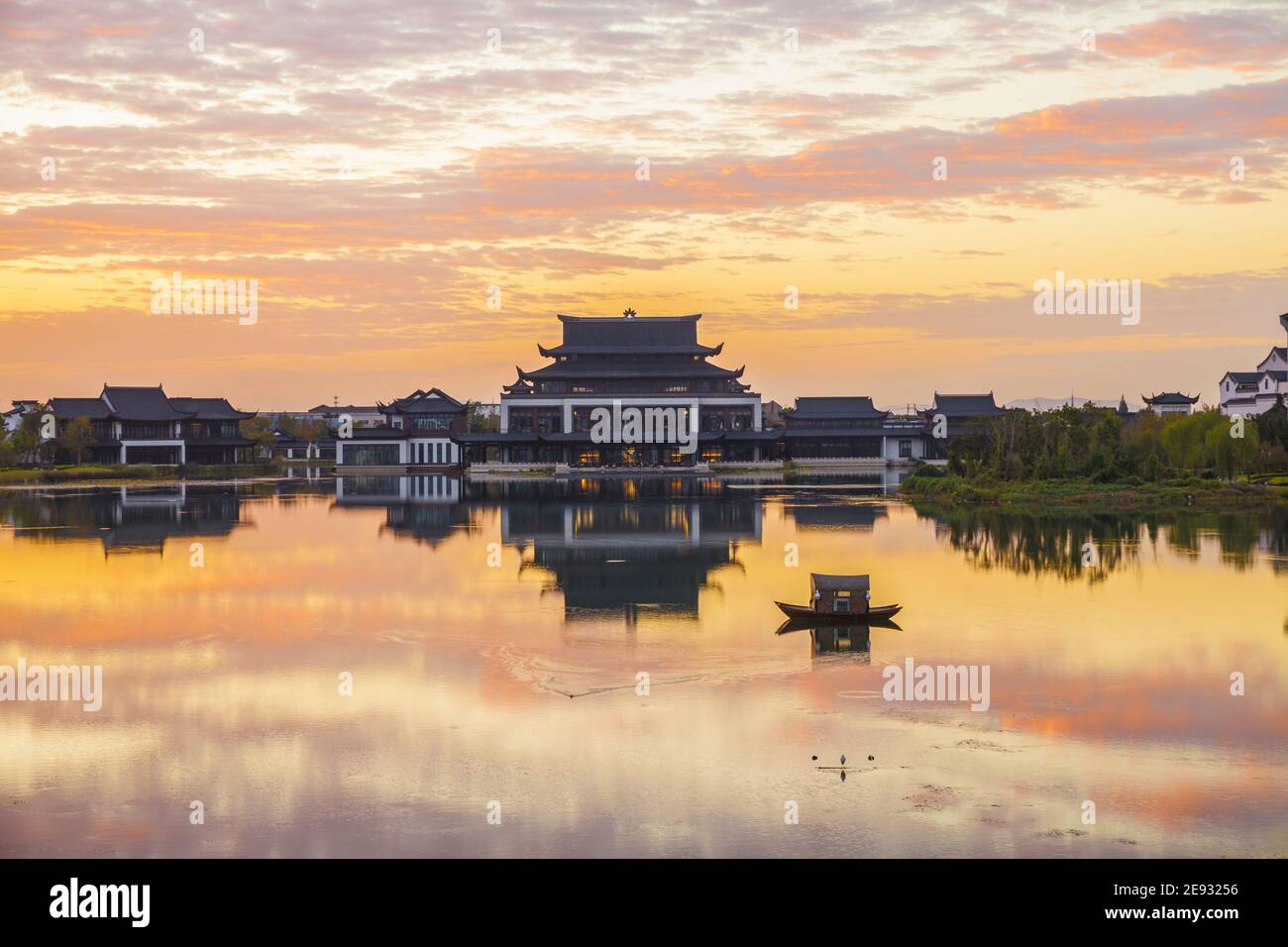 The classical landscape architecture Stock Photo - Alamy