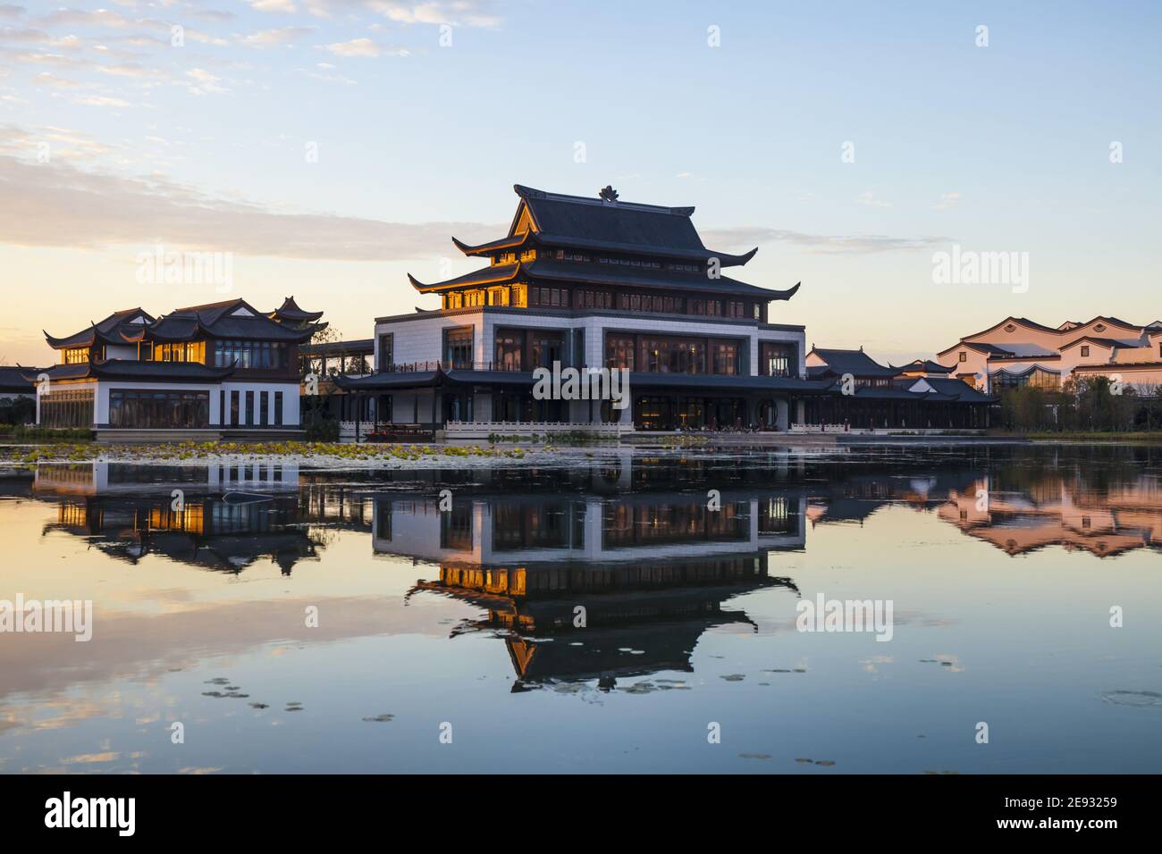 The classical landscape architecture Stock Photo - Alamy
