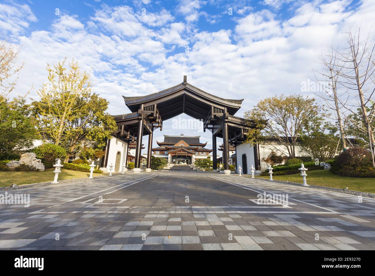 The classical landscape architecture Stock Photo - Alamy