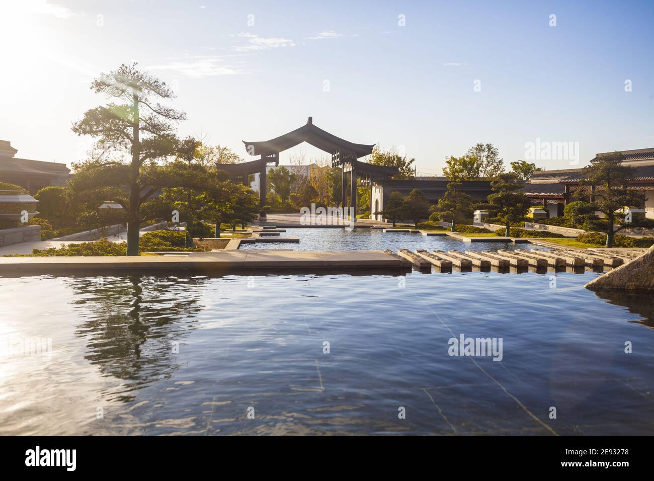The classical landscape architecture Stock Photo - Alamy