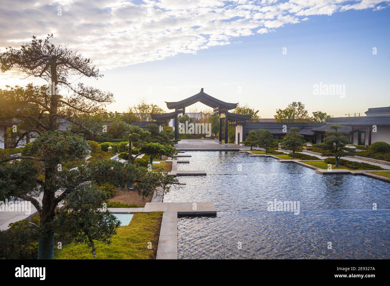 The classical landscape architecture Stock Photo - Alamy