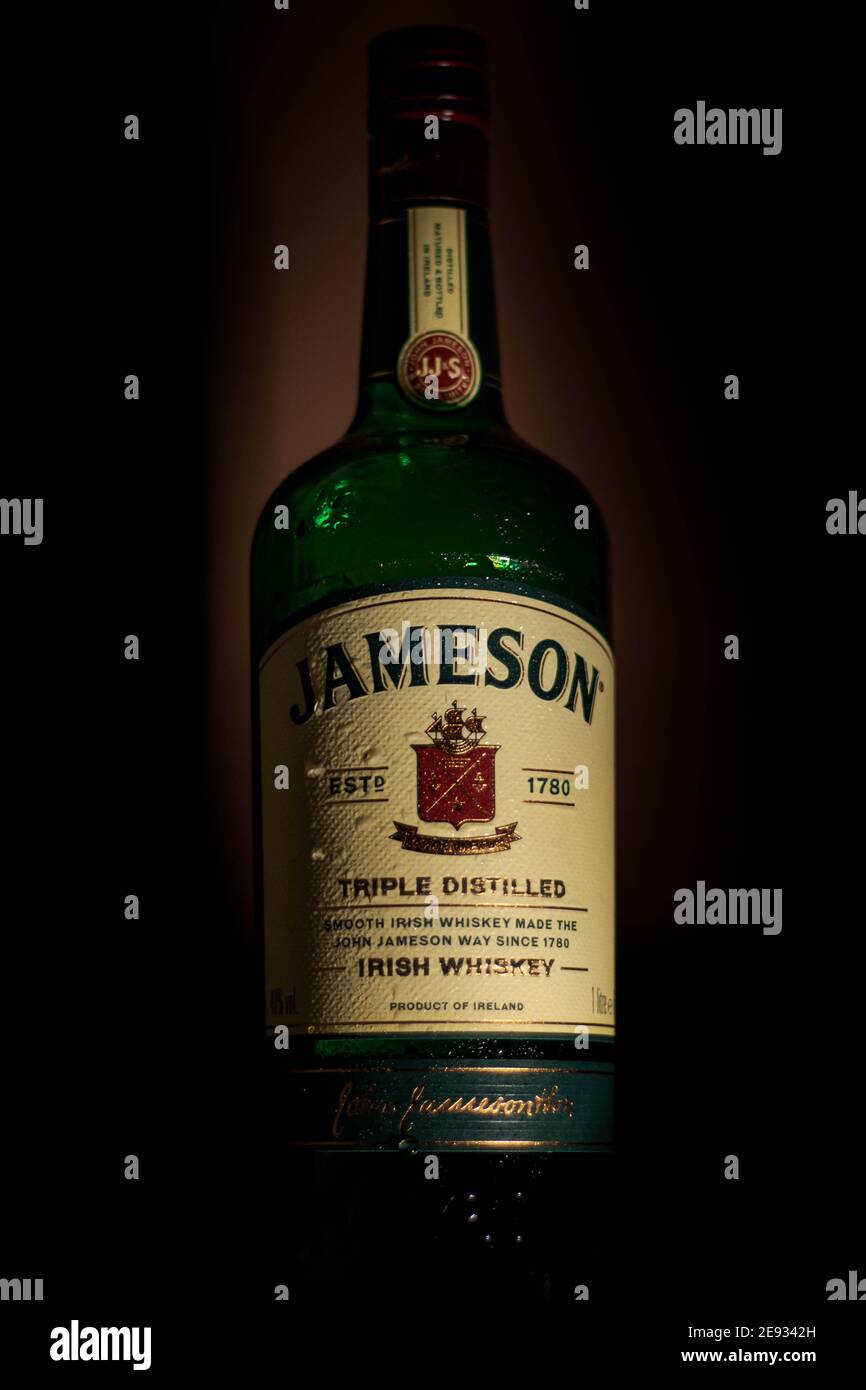 Photo of whiskey jameson and some other alcoholic drinks Stock Photo ...