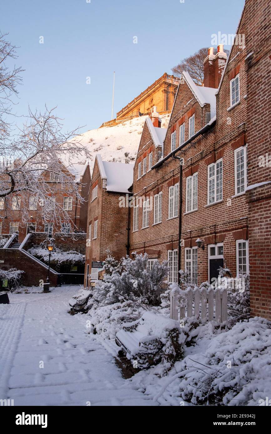 Snow at Brewhouse Yard Museum of Nottingham Life, Nottingham City ...
