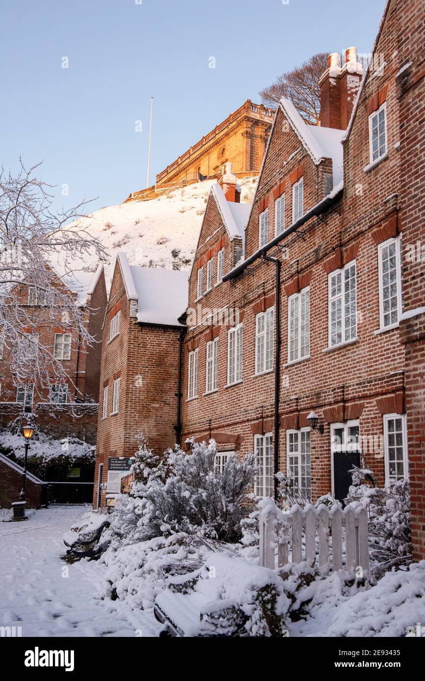 Snow at Brewhouse Yard Museum of Nottingham Life, Nottingham City ...