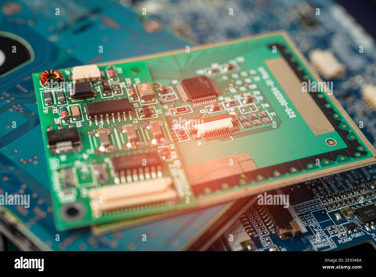 E-waste electronic, computer circuit cpu chip mainboard core processor ...