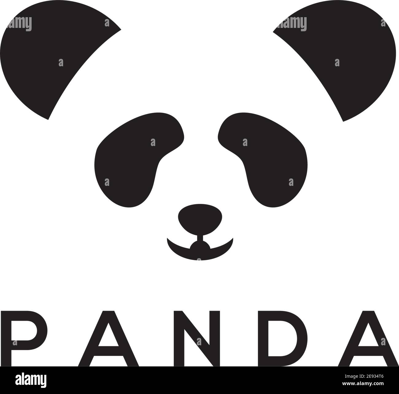 Panda logo vector vectors Cut Out Stock Images & Pictures - Alamy