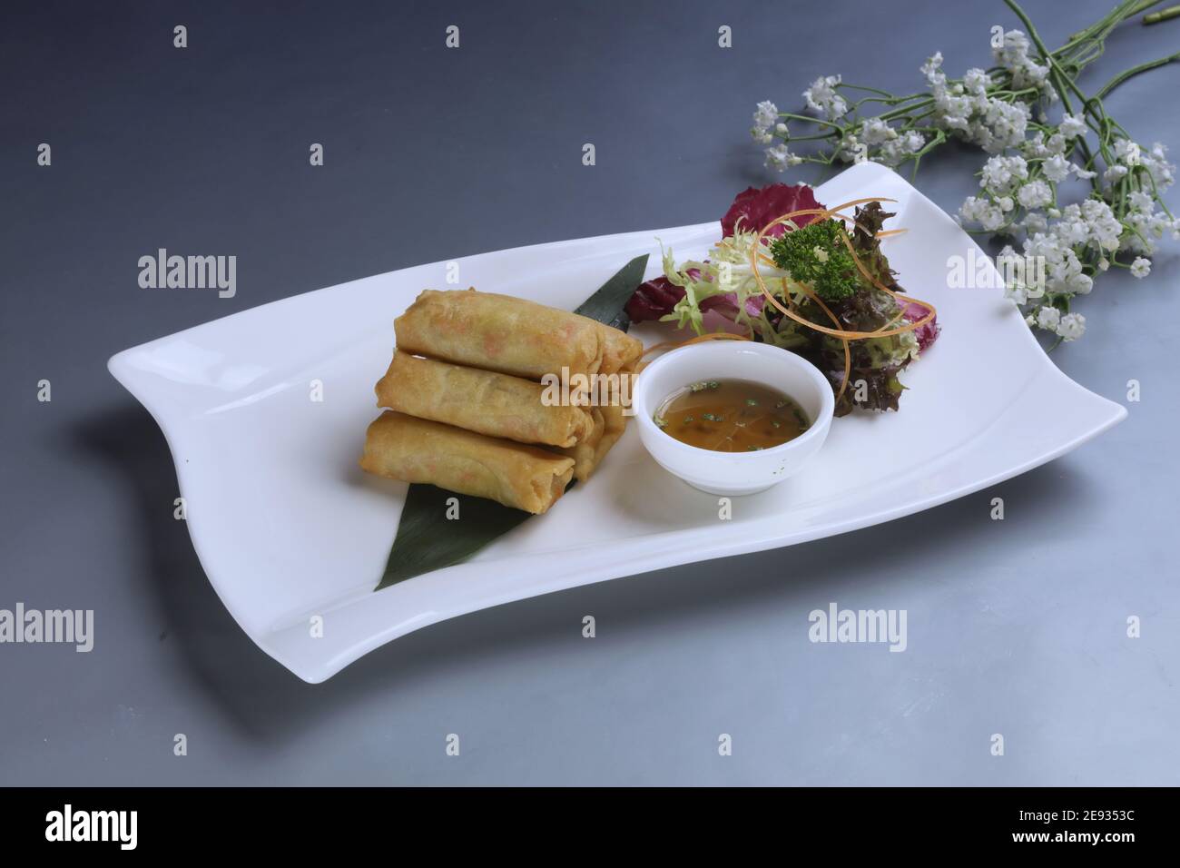 Fried spring rolls Stock Photo - Alamy