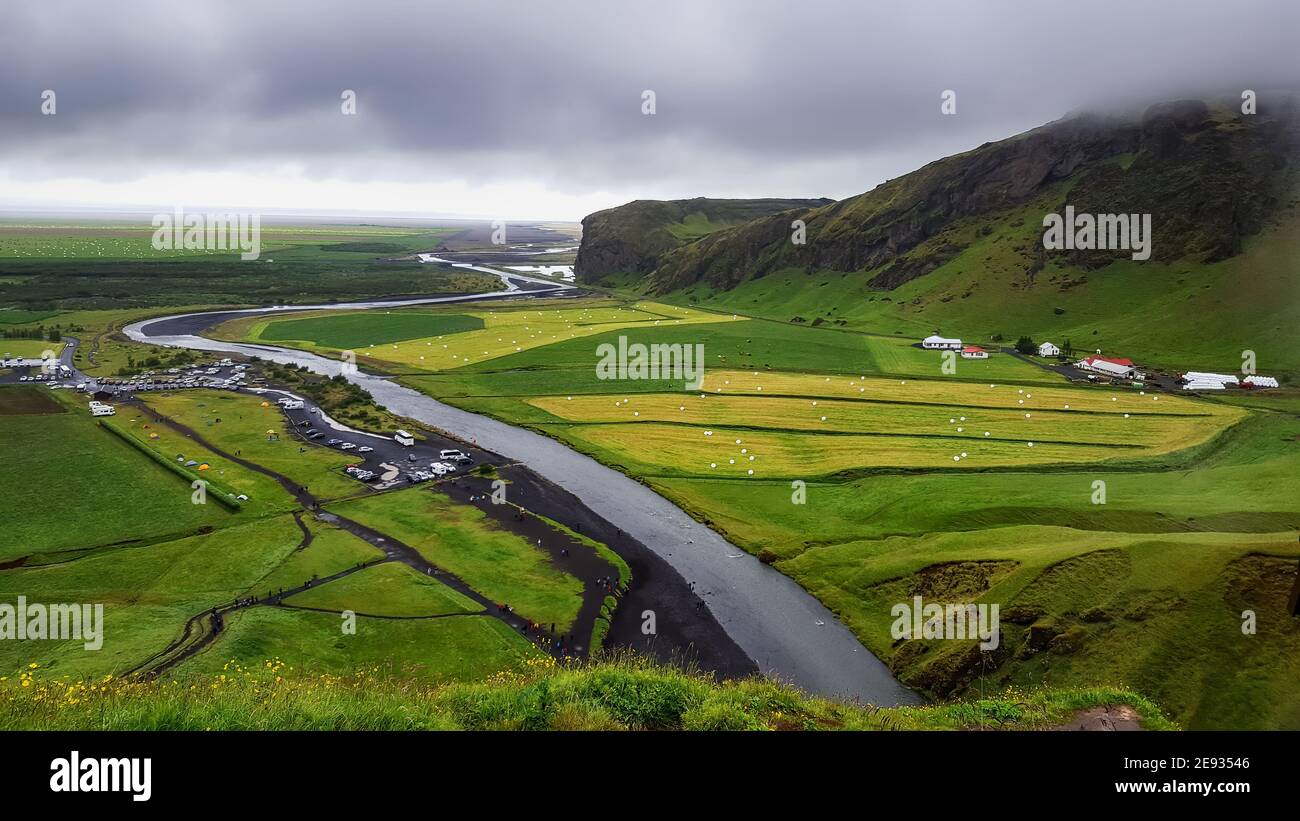 Iceland europe north atlantic travel tourism farm scenery hi-res stock ...