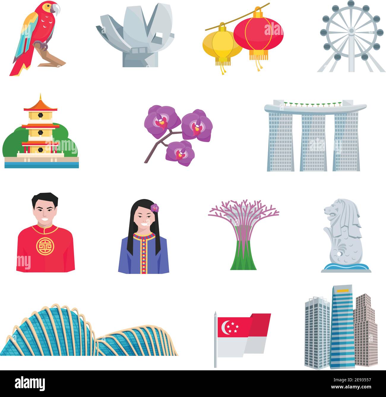 Tourist Attraction Symbol Tourist Attractions Icon Illustration