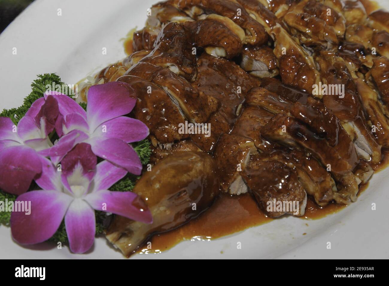 Three cups of duck Stock Photo - Alamy