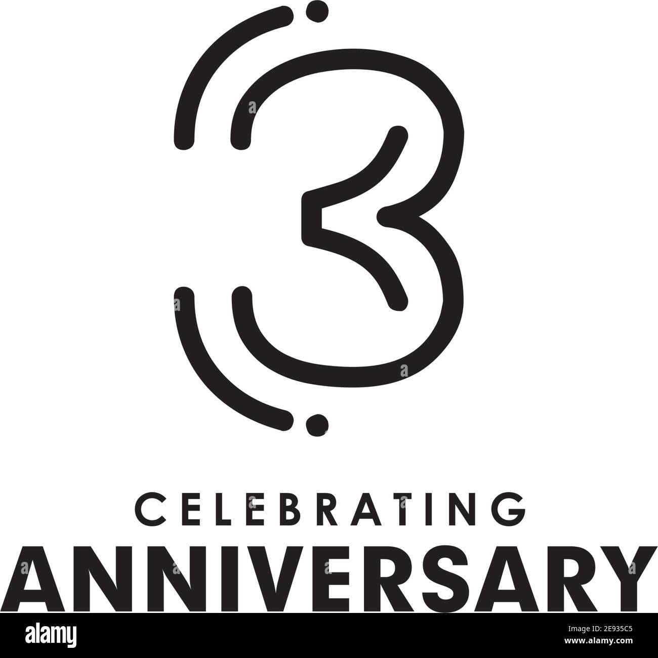 3rd birthday celebration Stock Vector Images - Alamy