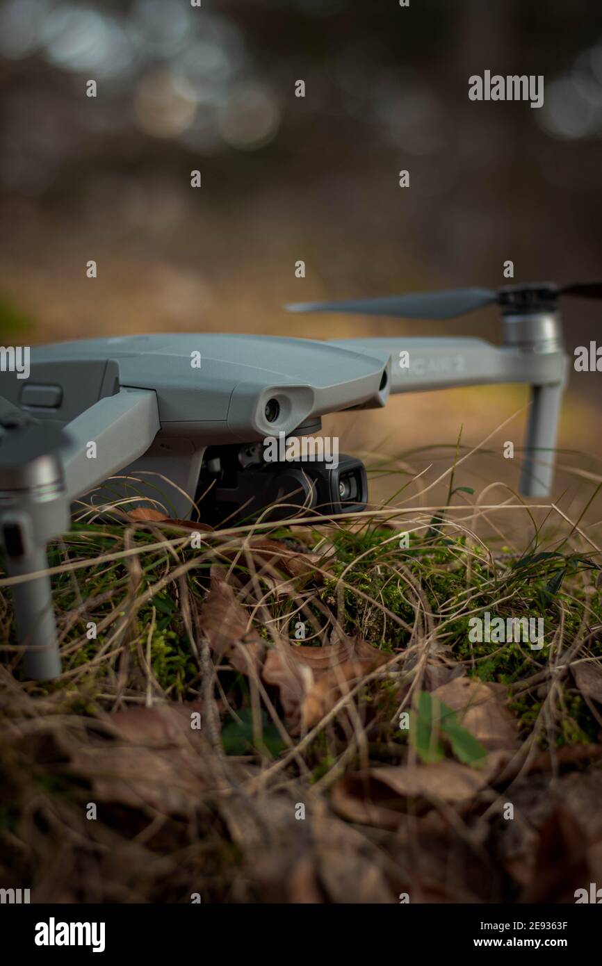 Photos of a Dji Mavic air 2 in the nature with beautiful background ...