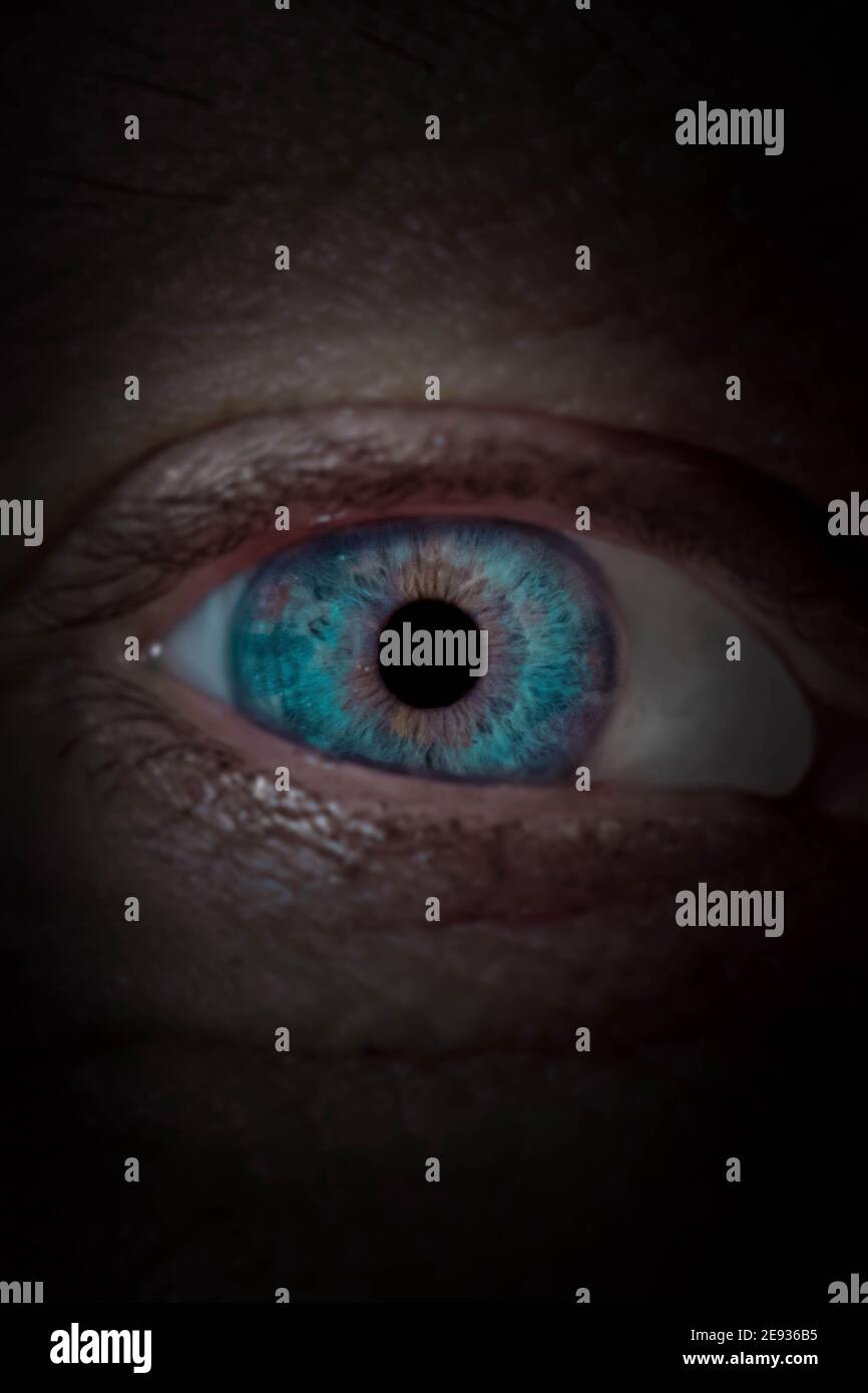 Photo of an very detailed eye Stock Photo - Alamy