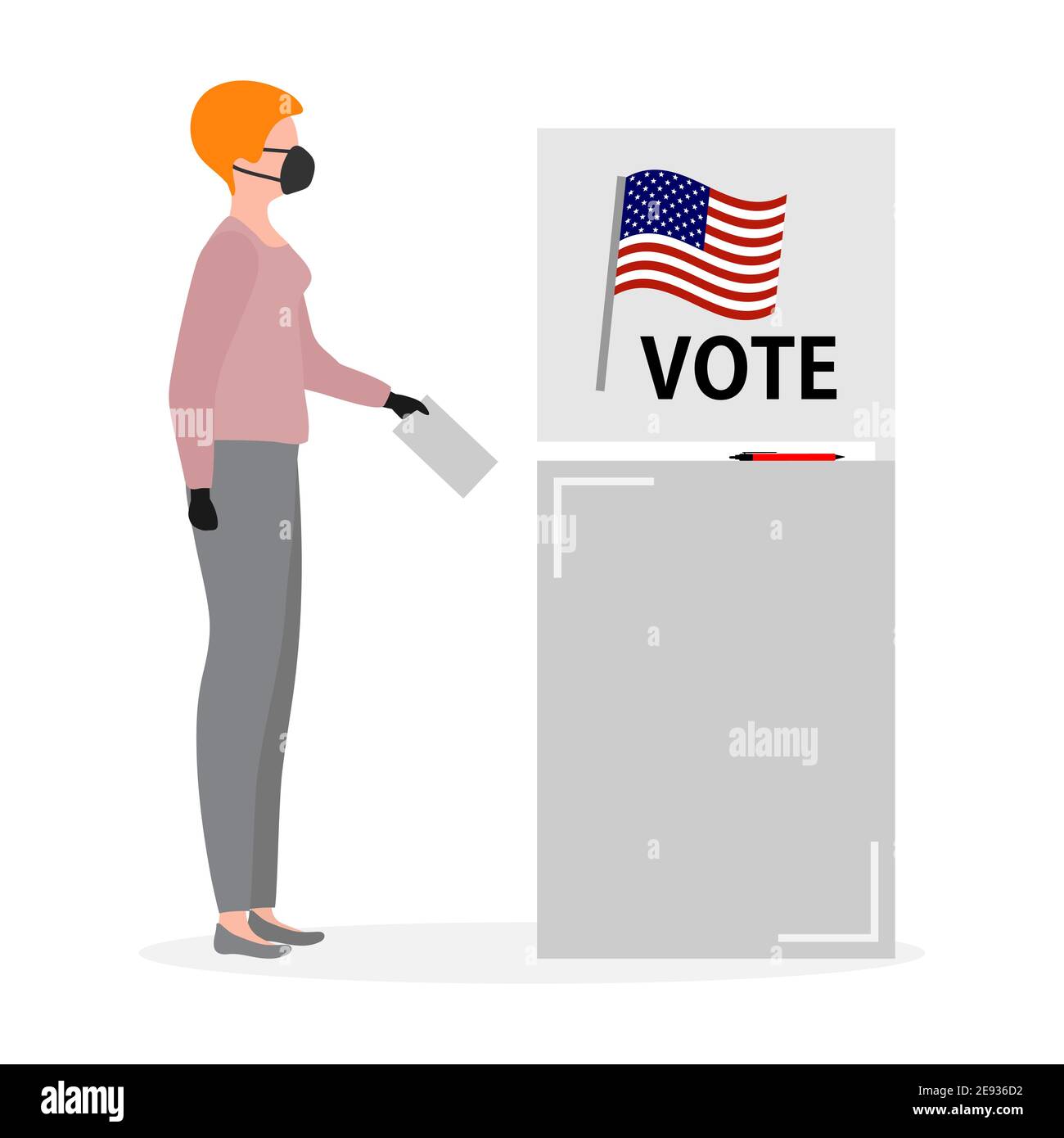 Electoral booth Stock Vector Images - Alamy