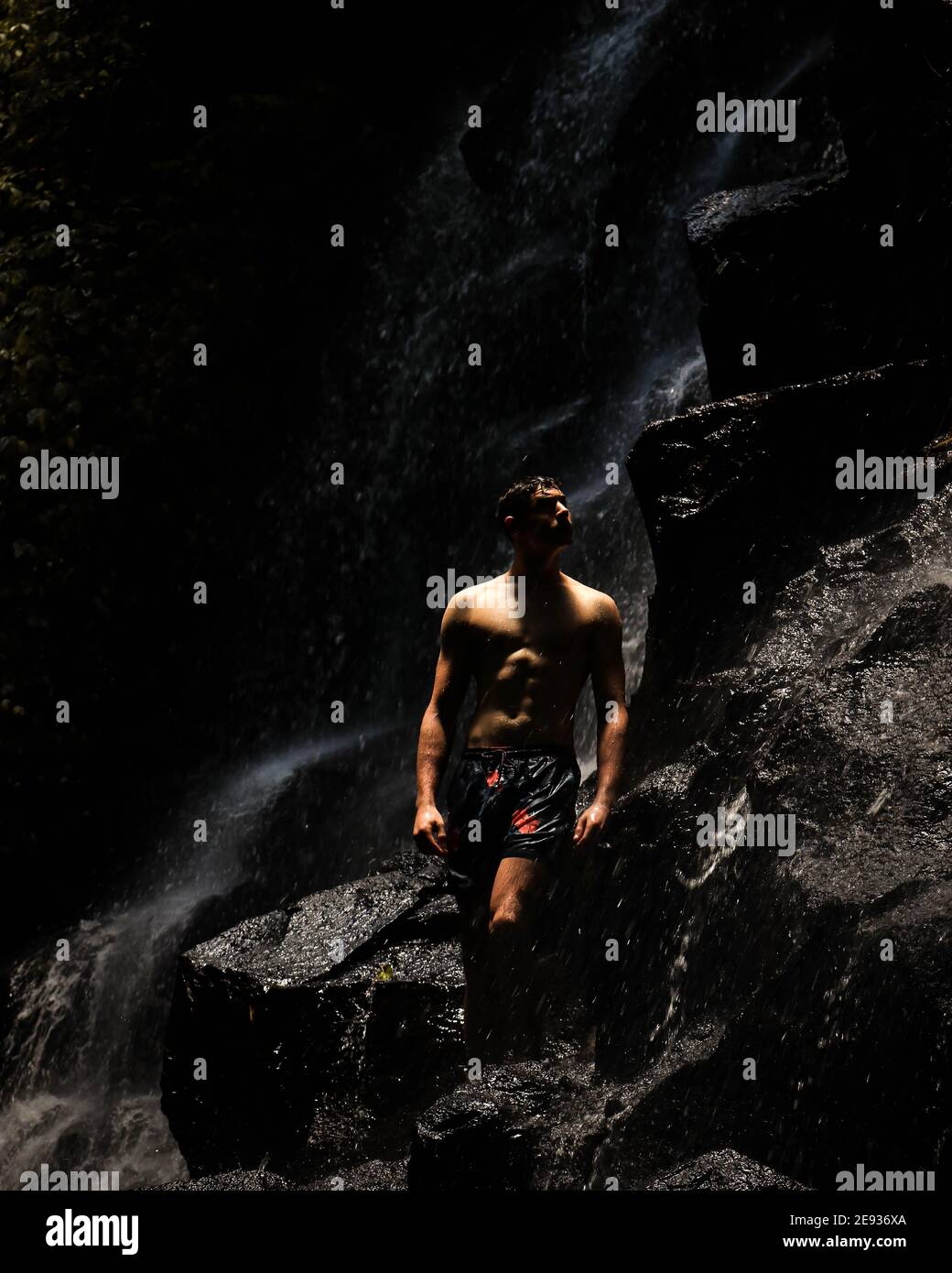 Portrait photos of a man in nature Stock Photo - Alamy
