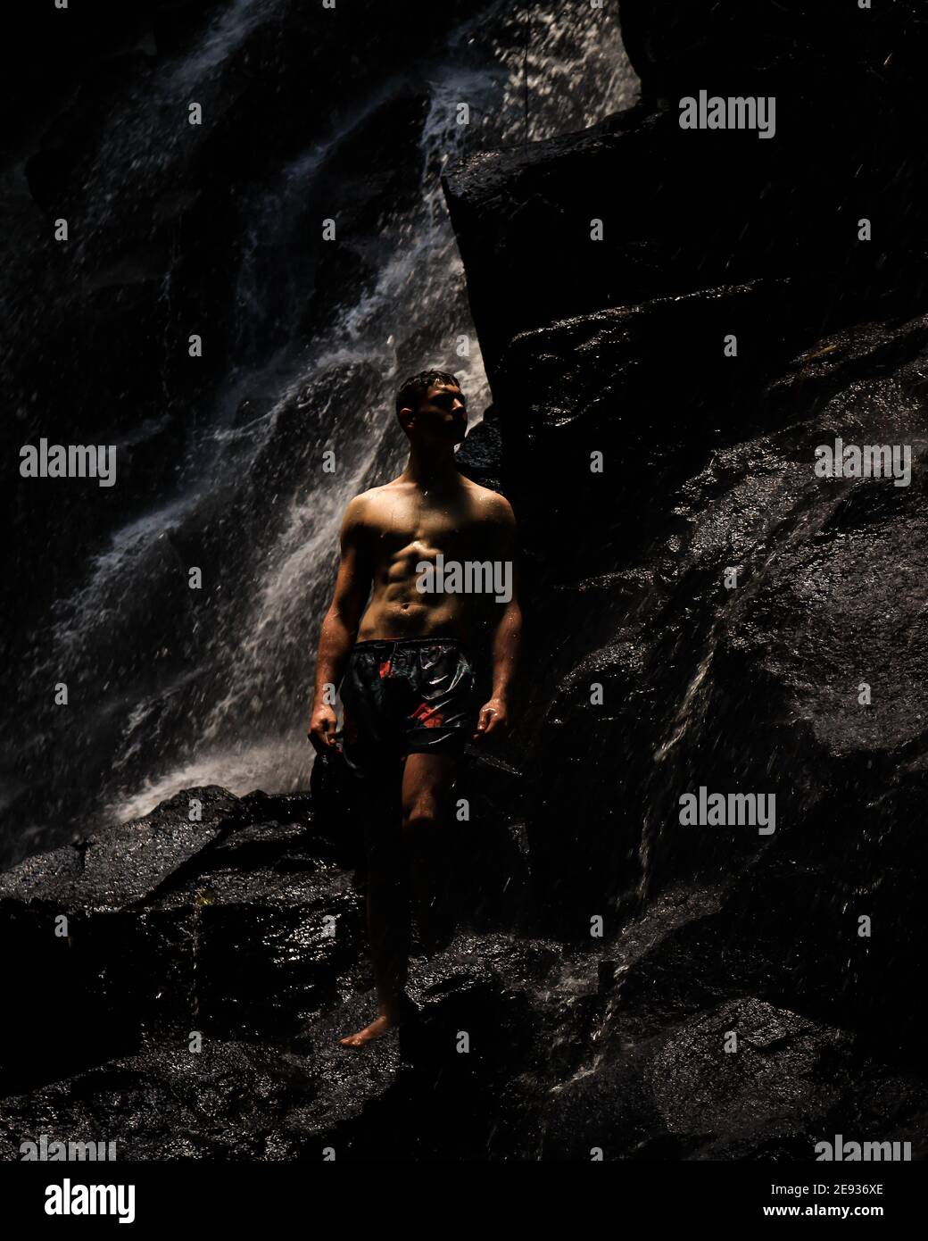 Portrait photos of a man in nature Stock Photo - Alamy