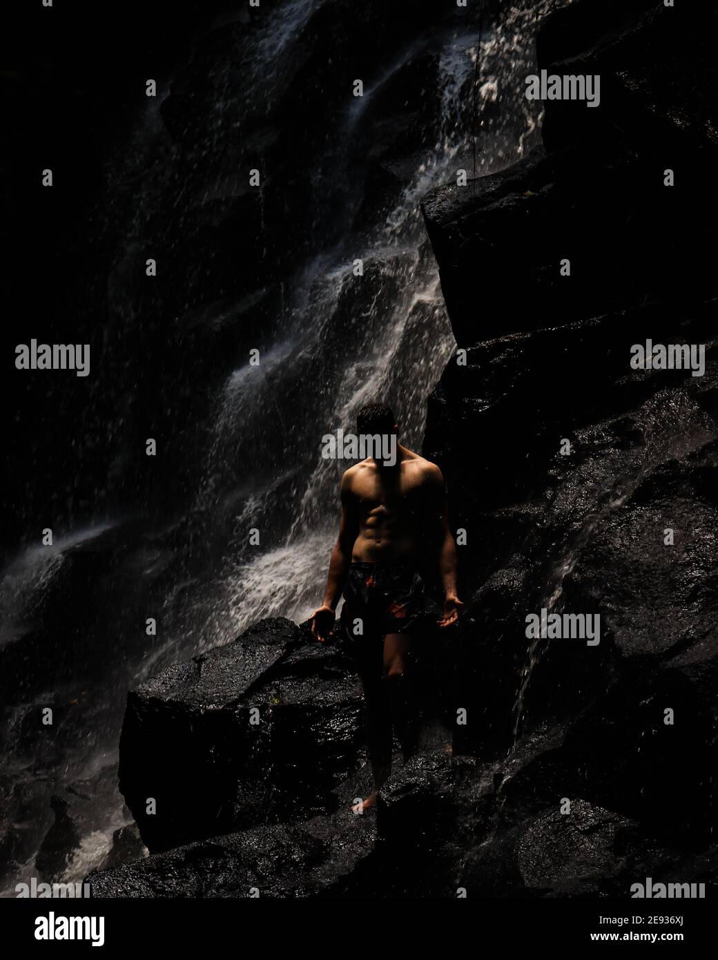 Portrait photos of a man in nature Stock Photo - Alamy