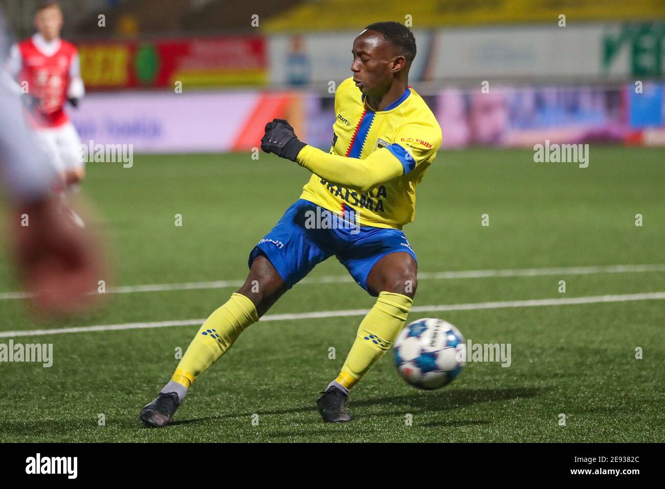 LEEUWARDEN, NETHERLANDS - JANUARY 31: Issa Kallon of SC Cambuur during ...