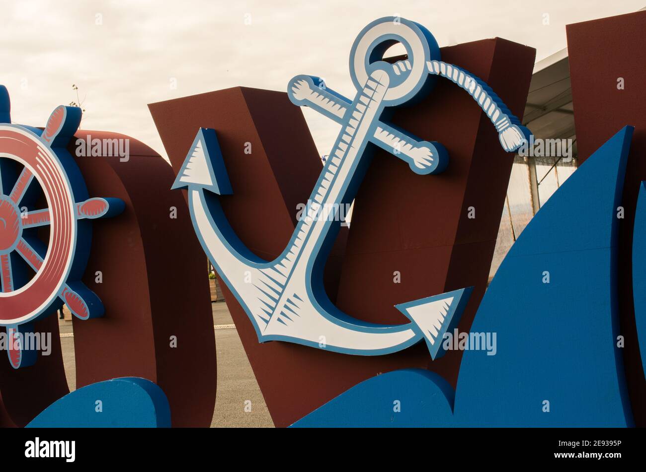 Tiny model anchor for decorative purposes Stock Photo - Alamy