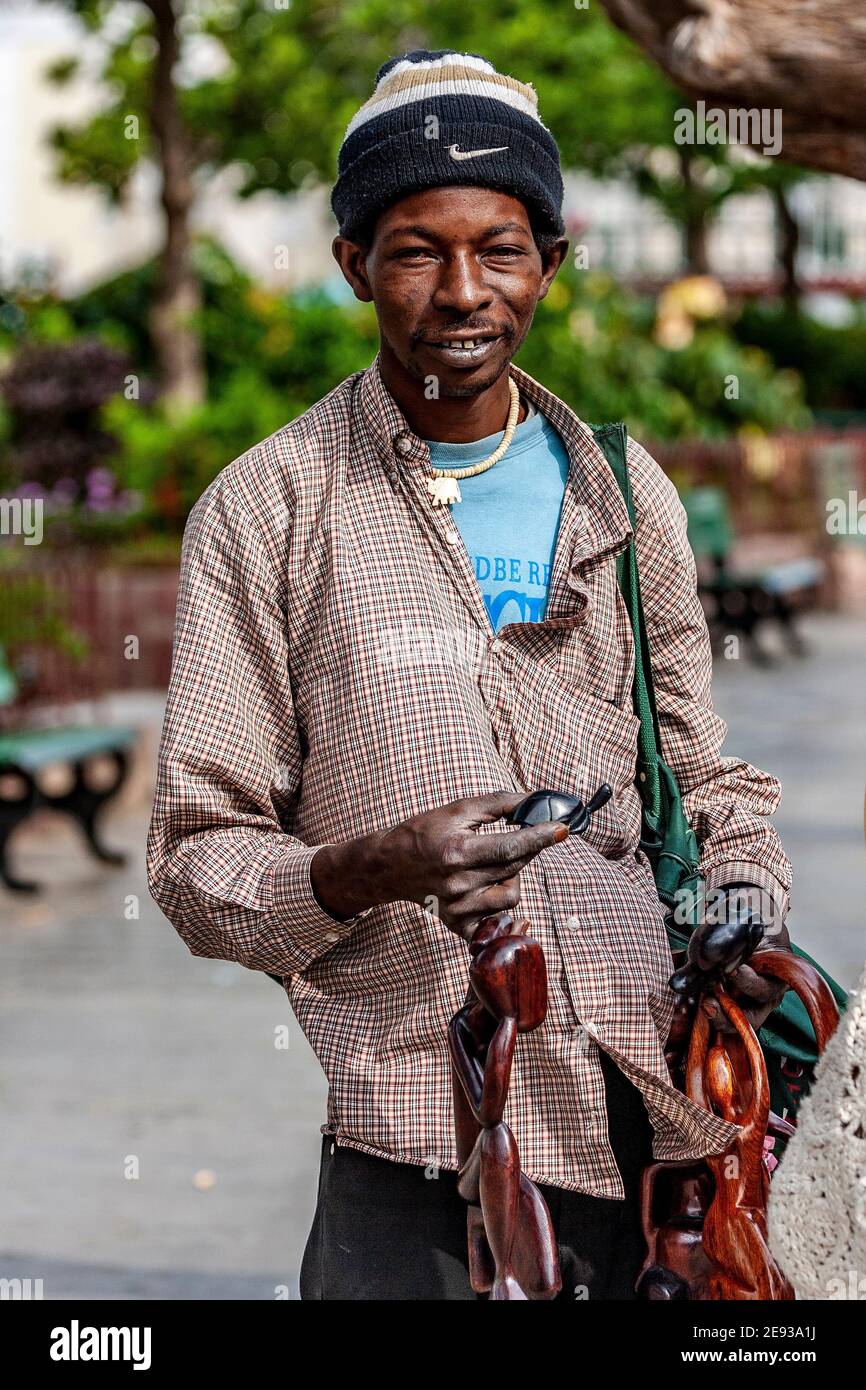 Local people in St Vincent, Cape Verde Islands, Atlantic Ocean Stock ...