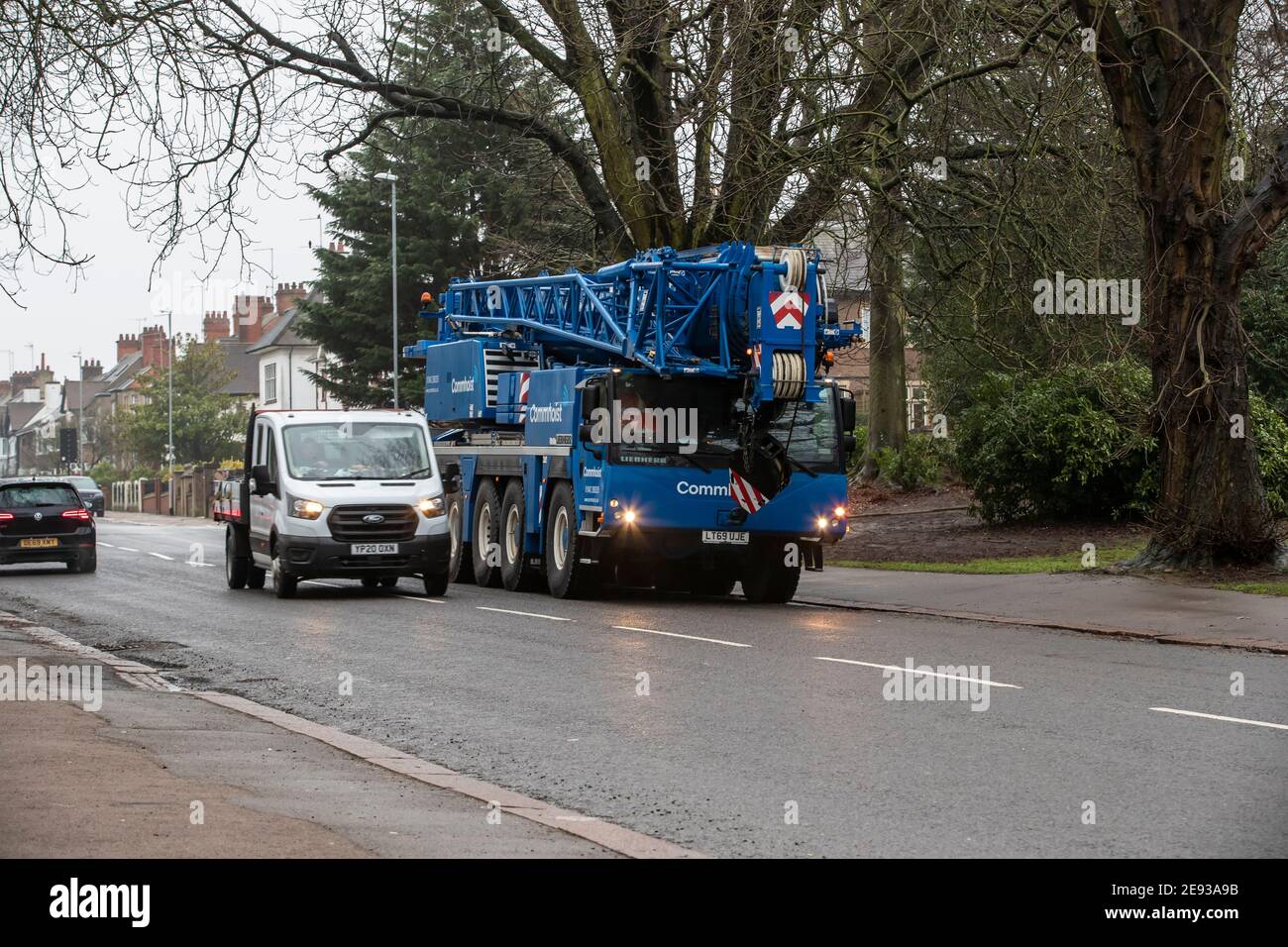 A heavy heavy transport system in road hi-res stock photography and ...