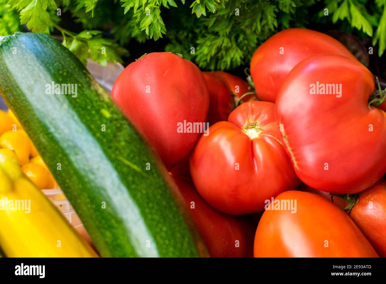Assorted vegetables straight from the farm to restaurant Stock Photo ...