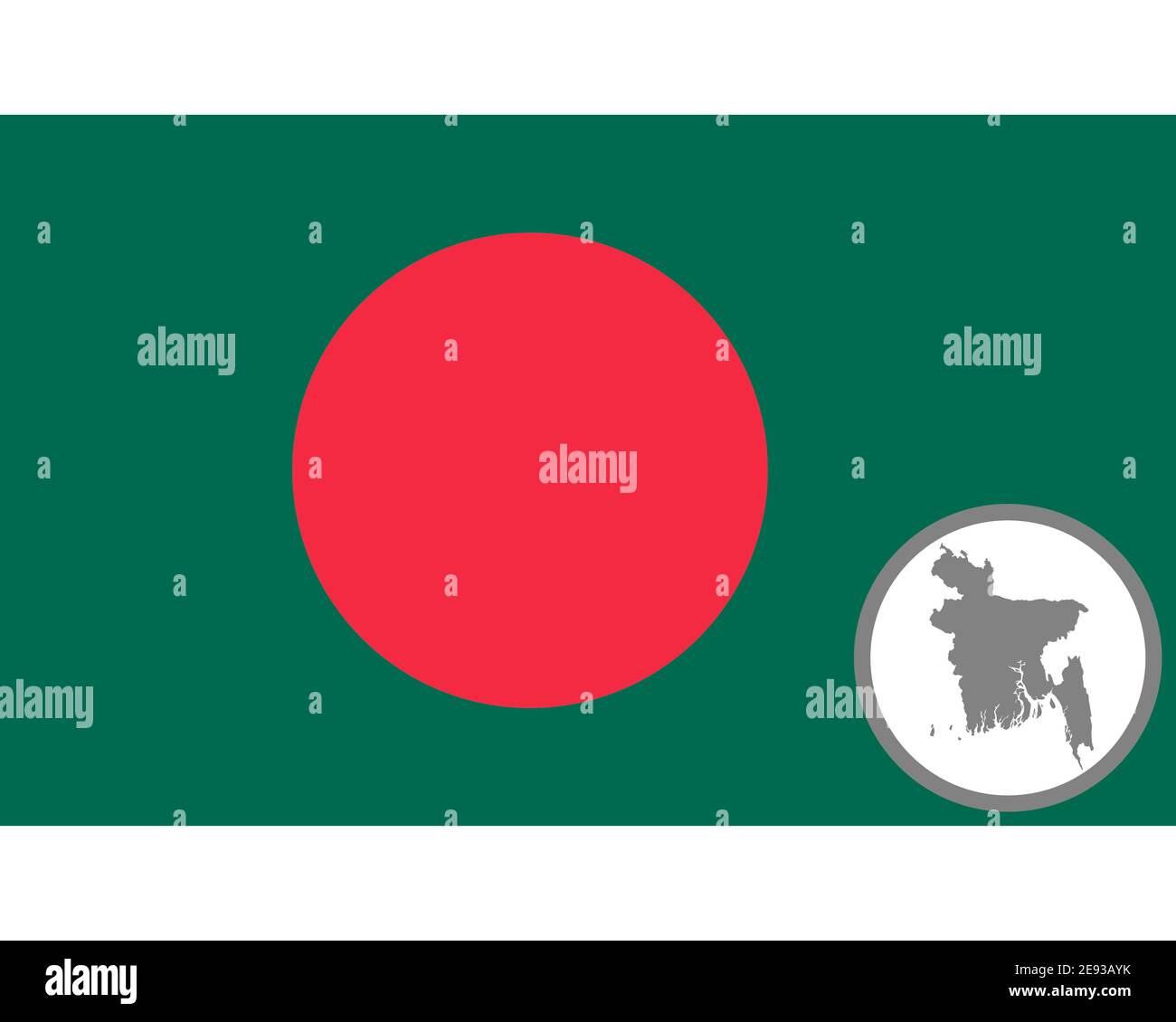 Flag and map of Bangladesh Stock Photo - Alamy