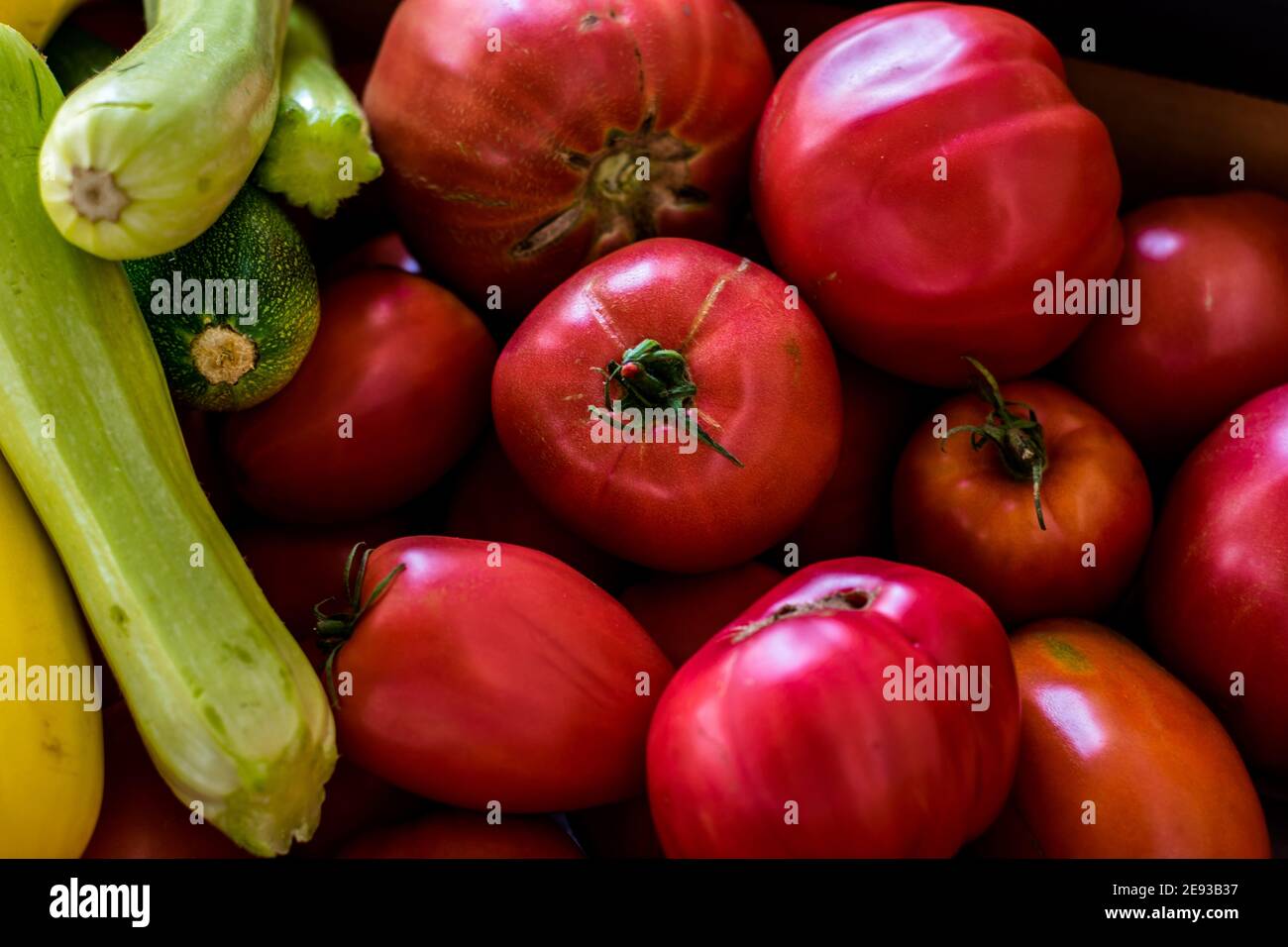 Assorted vegetables straight from the farm to restaurant Stock Photo ...