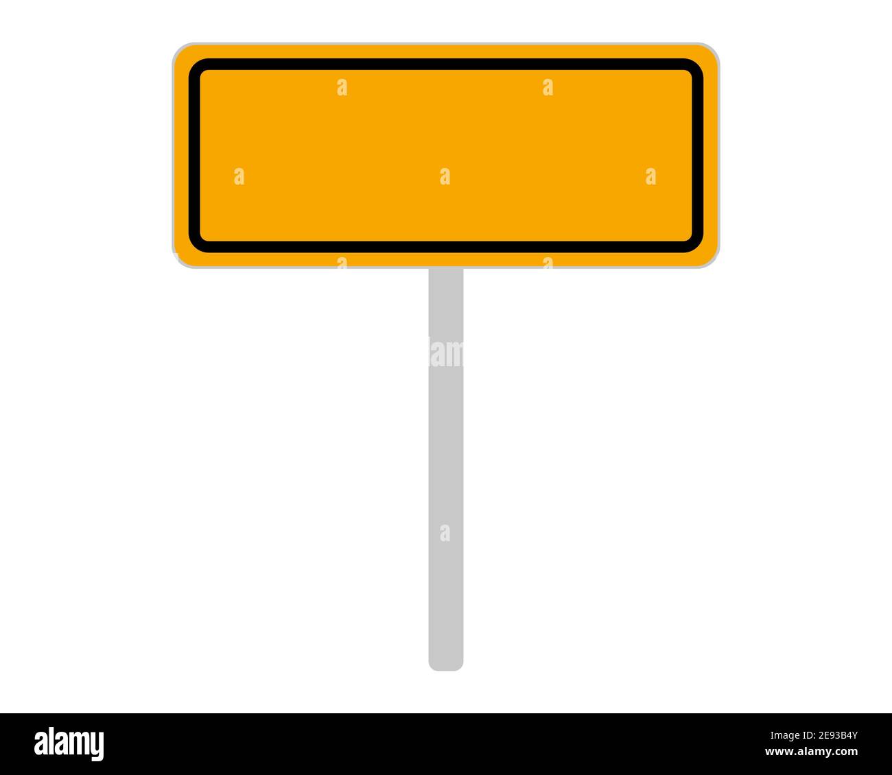 Plain road sign Cut Out Stock Images & Pictures - Alamy