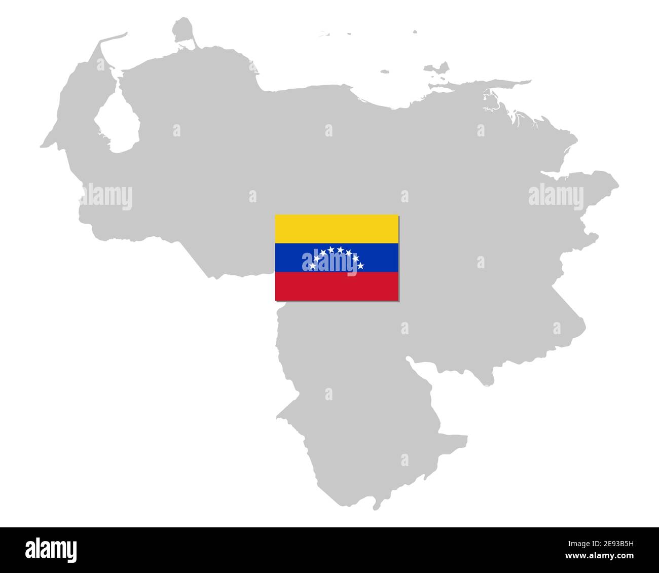 Flag and map of Venezuela Stock Photo - Alamy