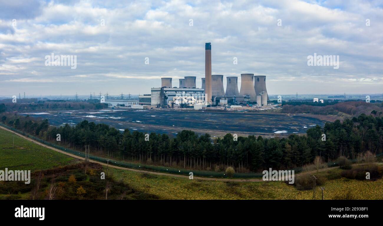 large coal fired power station in process of being decommissioned Stock ...