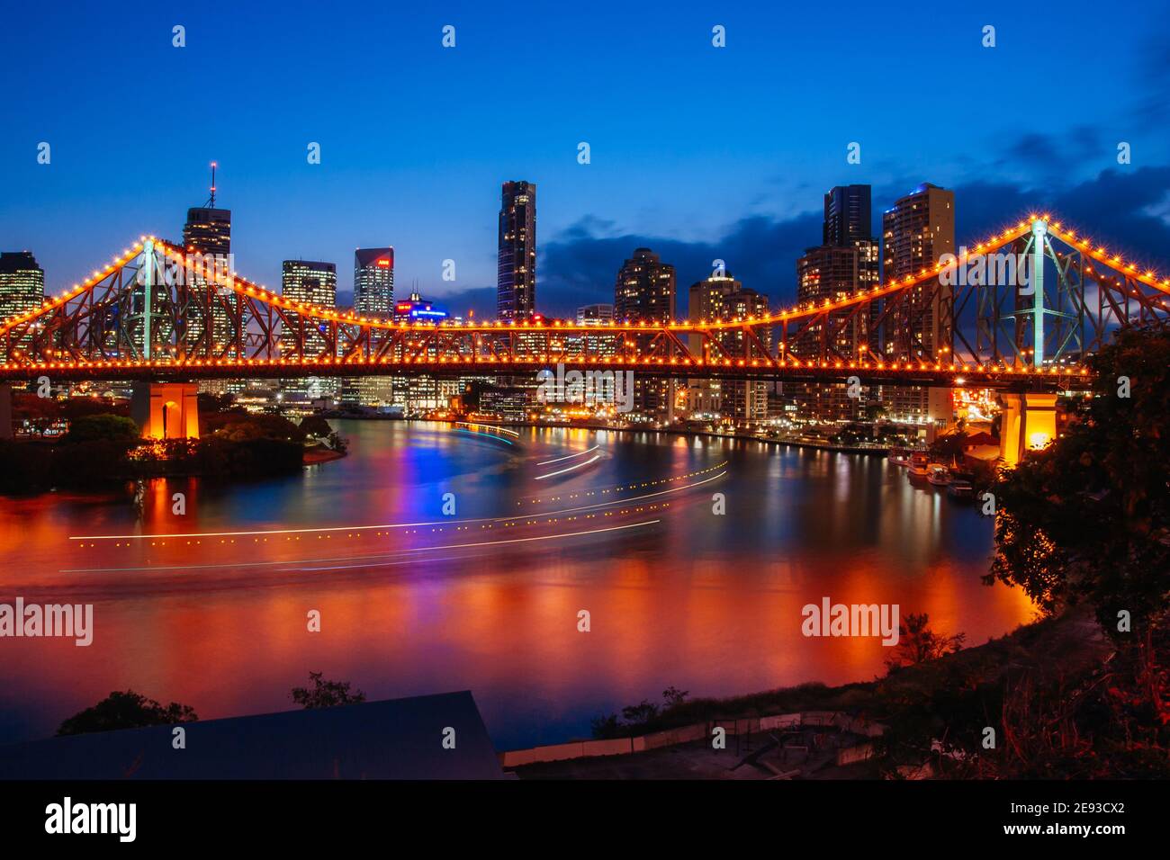Story Bridge and Brisbane Skyline Australia Stock Photo - Alamy