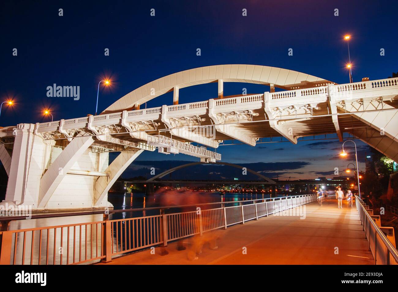 William Jolly Bridge and Brisbane Skyline Australia Stock Photo - Alamy