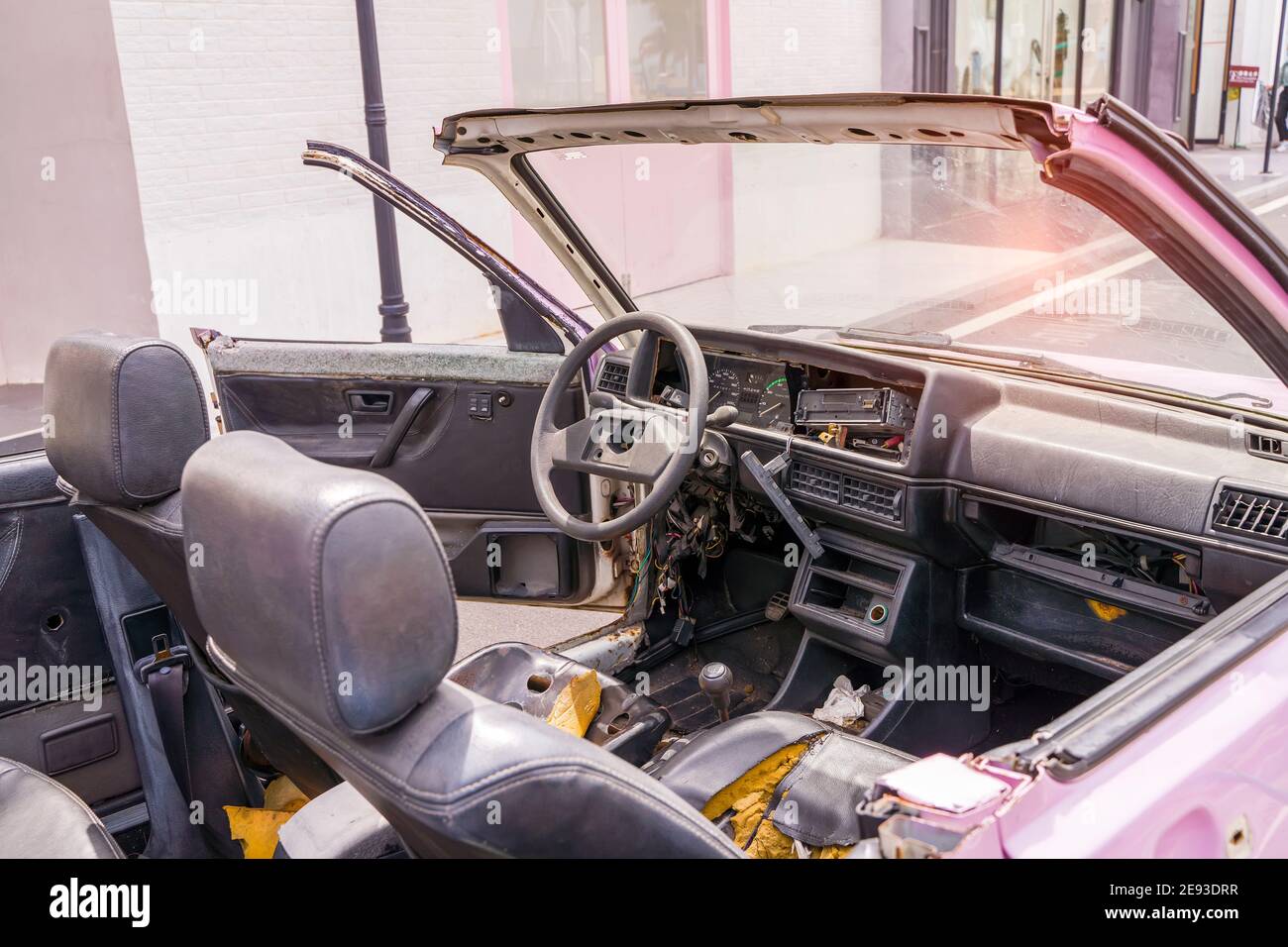 Interior abandoned car scrap hi-res stock photography and images - Alamy