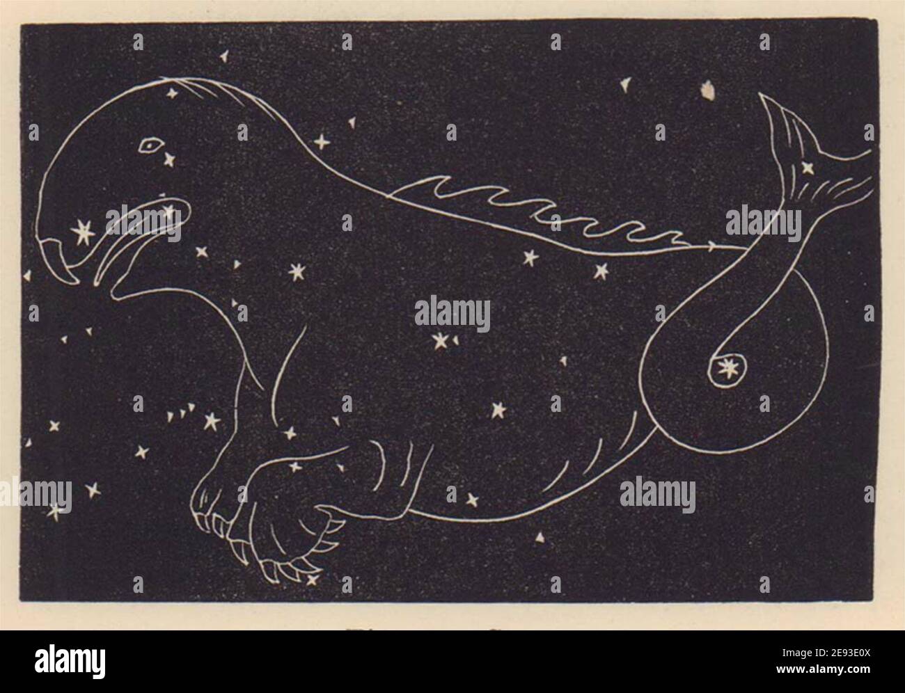 Cetus. Star chart. SMALL. PROCTOR 1882 old antique vintage print ...