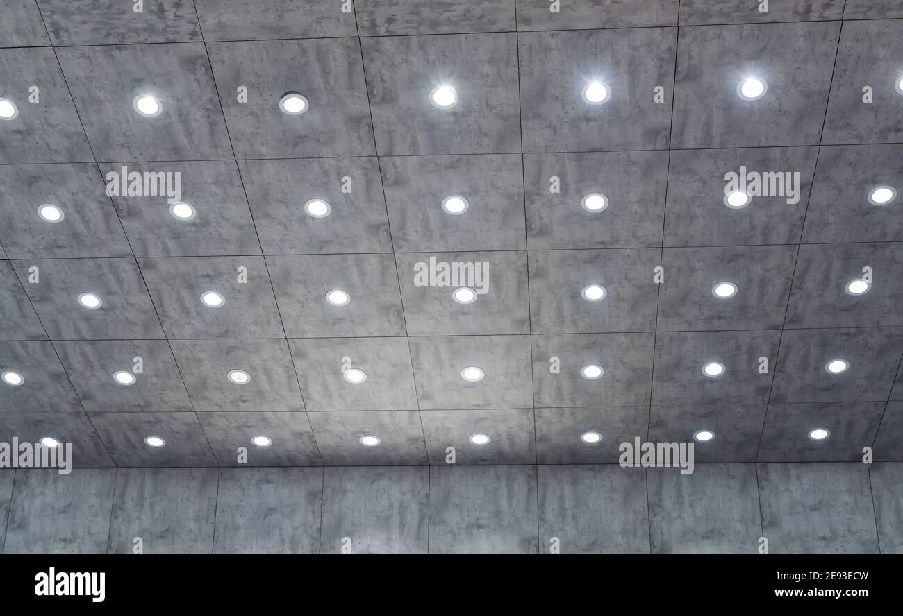 LED Light on cement roof Stock Photo - Alamy