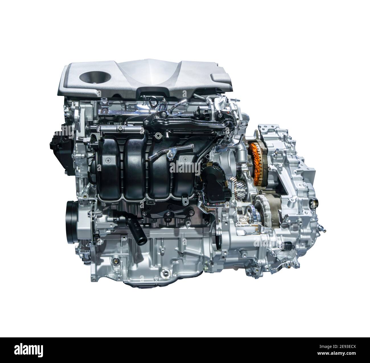 auto car engine isolated on white Stock Photo - Alamy