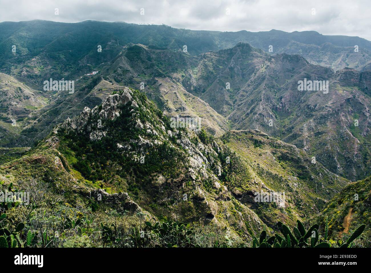 Beautiful view of Roque de los Pinos from Chinamada, Tenerife, Canary ...