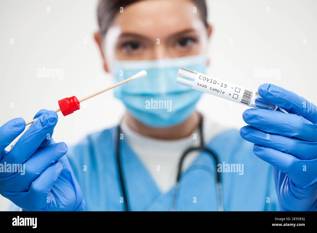 Healthcare nasal swab pcr hi-res stock photography and images - Alamy