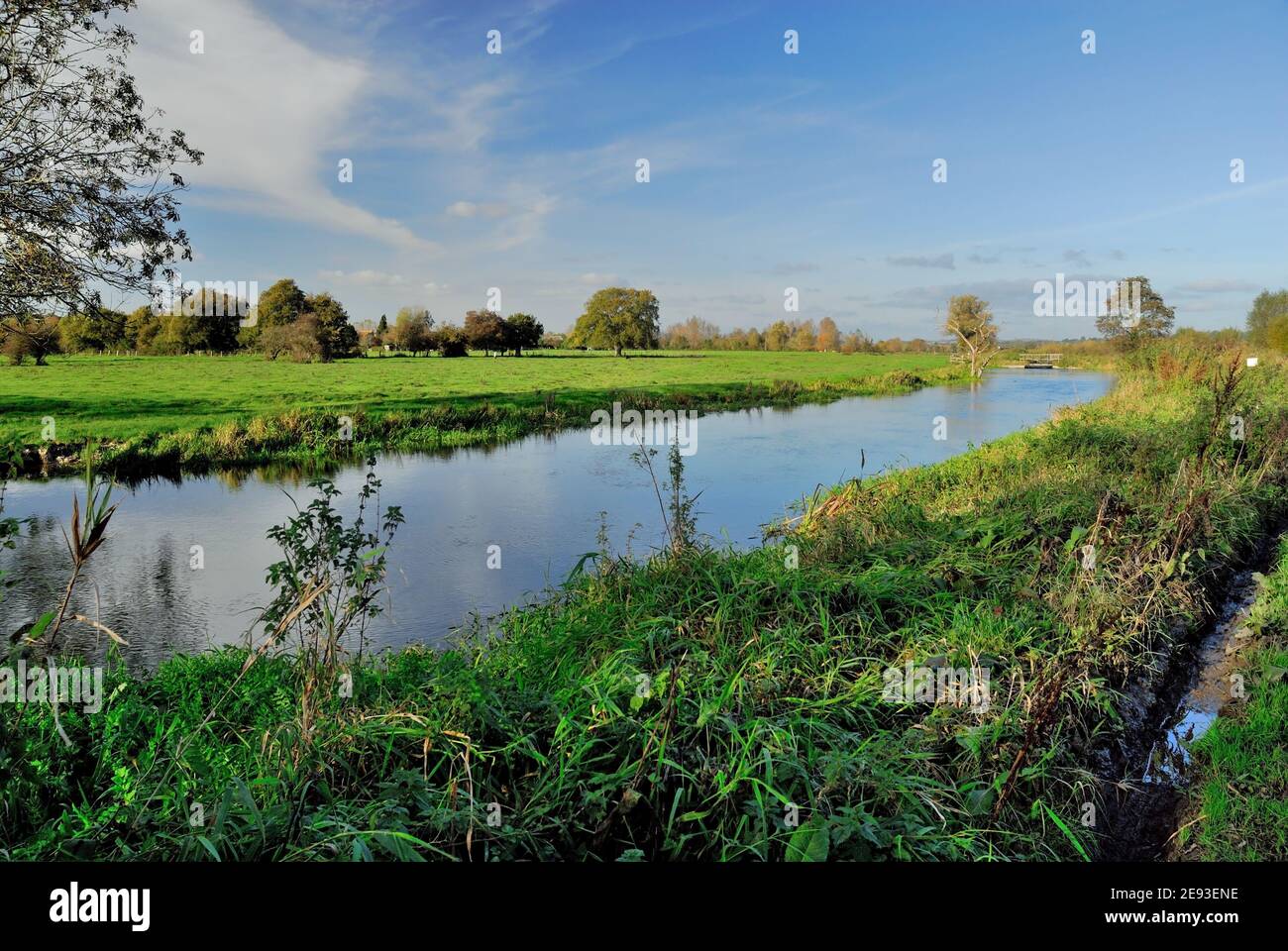 A side channel of the river Avon in south Wiltshire Stock Photo - Alamy