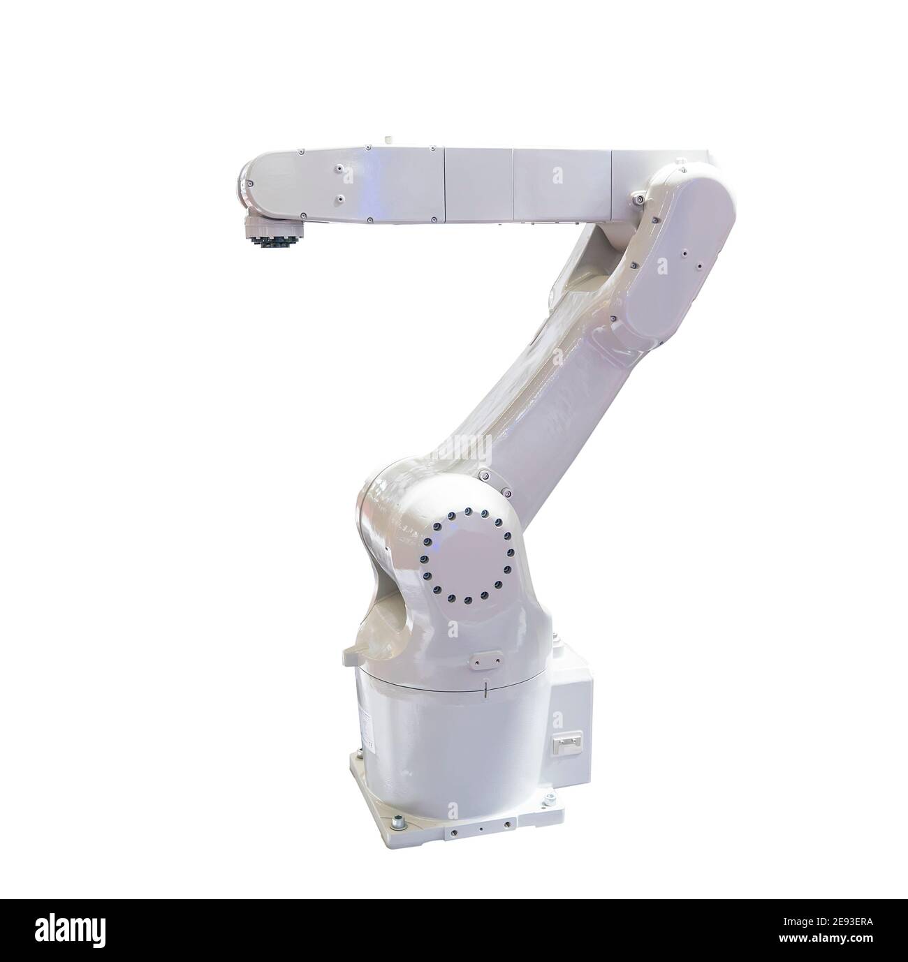 robotic arm for industry isolated on white Stock Photo - Alamy