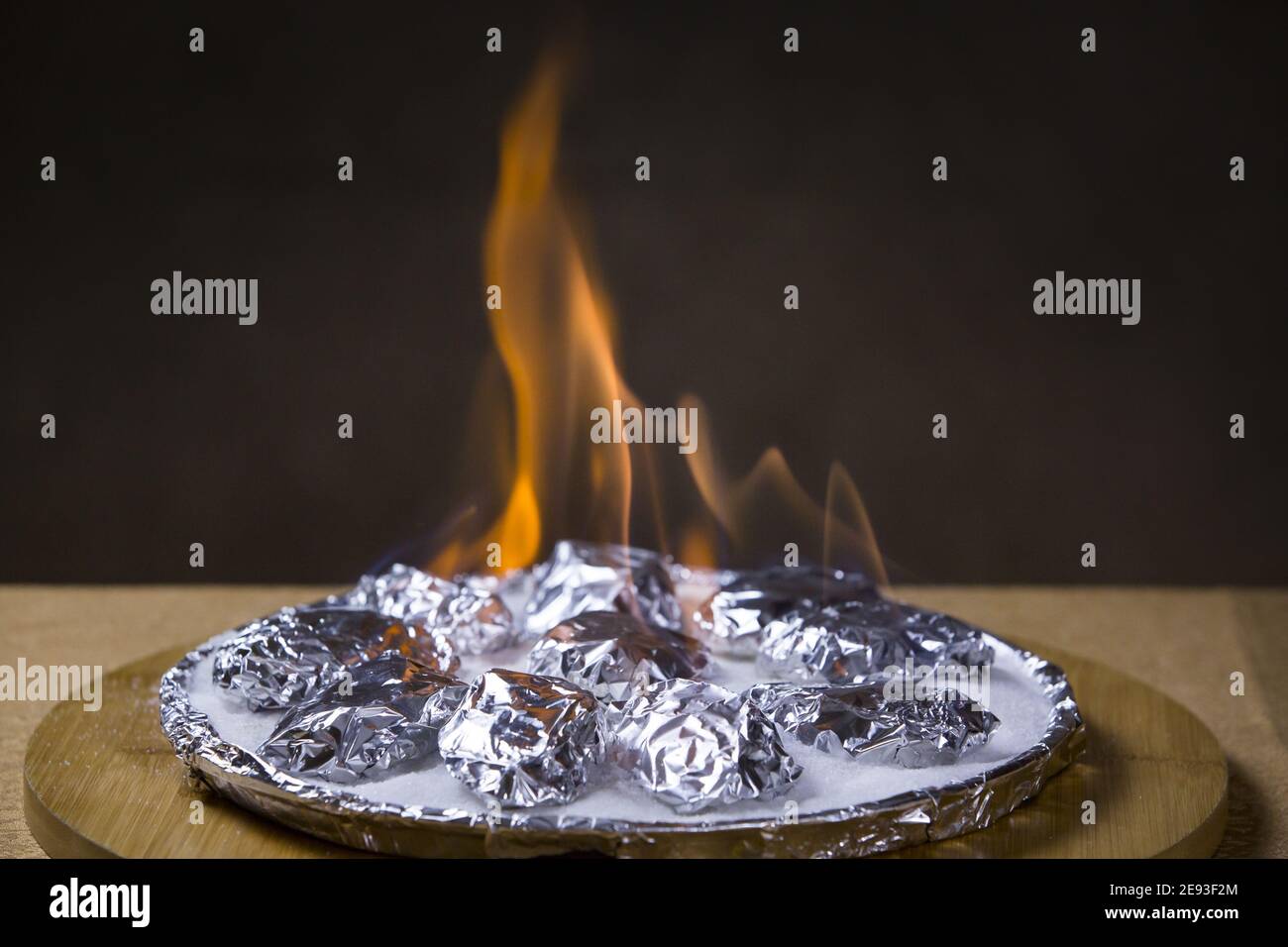 Tin foil fire hi-res stock photography and images - Alamy