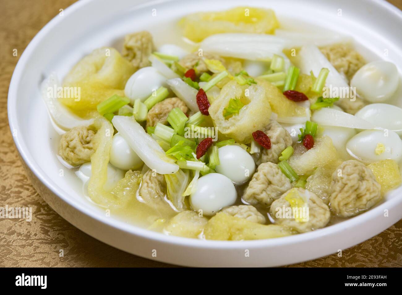 Celery boiled fish glue Stock Photo - Alamy