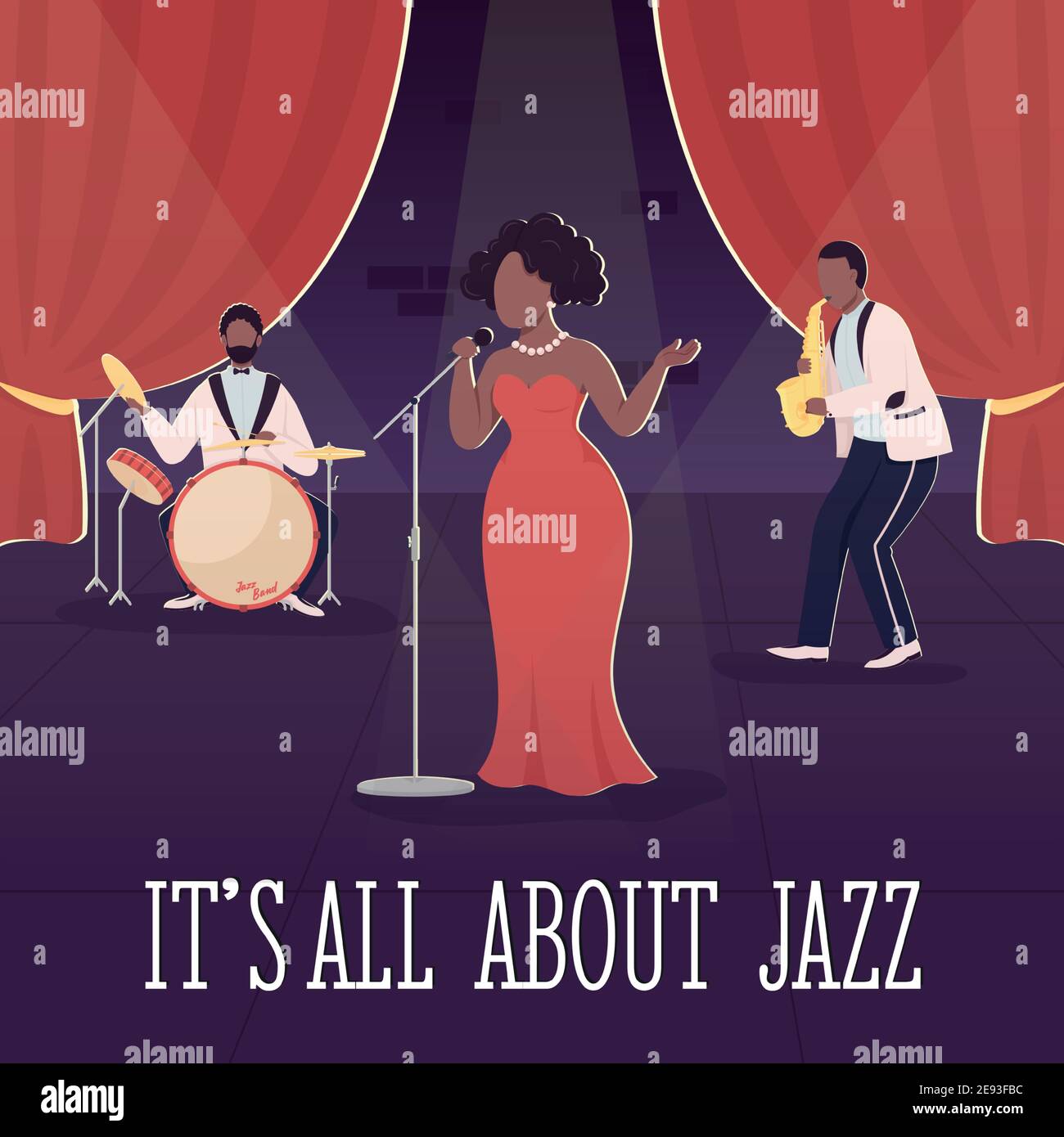 Street jazz band Stock Vector Images - Alamy
