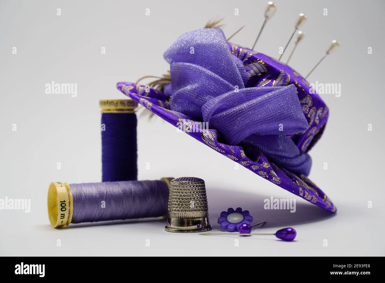 Bespoke pincushion designs in the shape of hats for dressmaking and ...